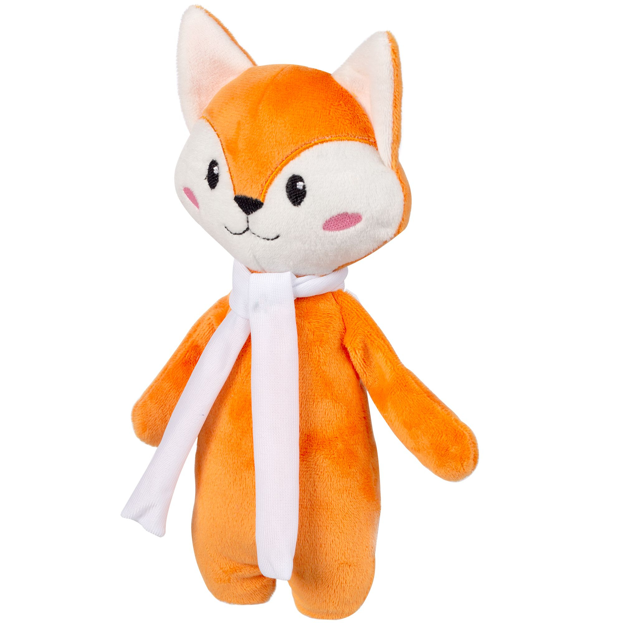 Мягкая игрушка Beastie Toys, лисенок с белым шарфом под нанесение ...