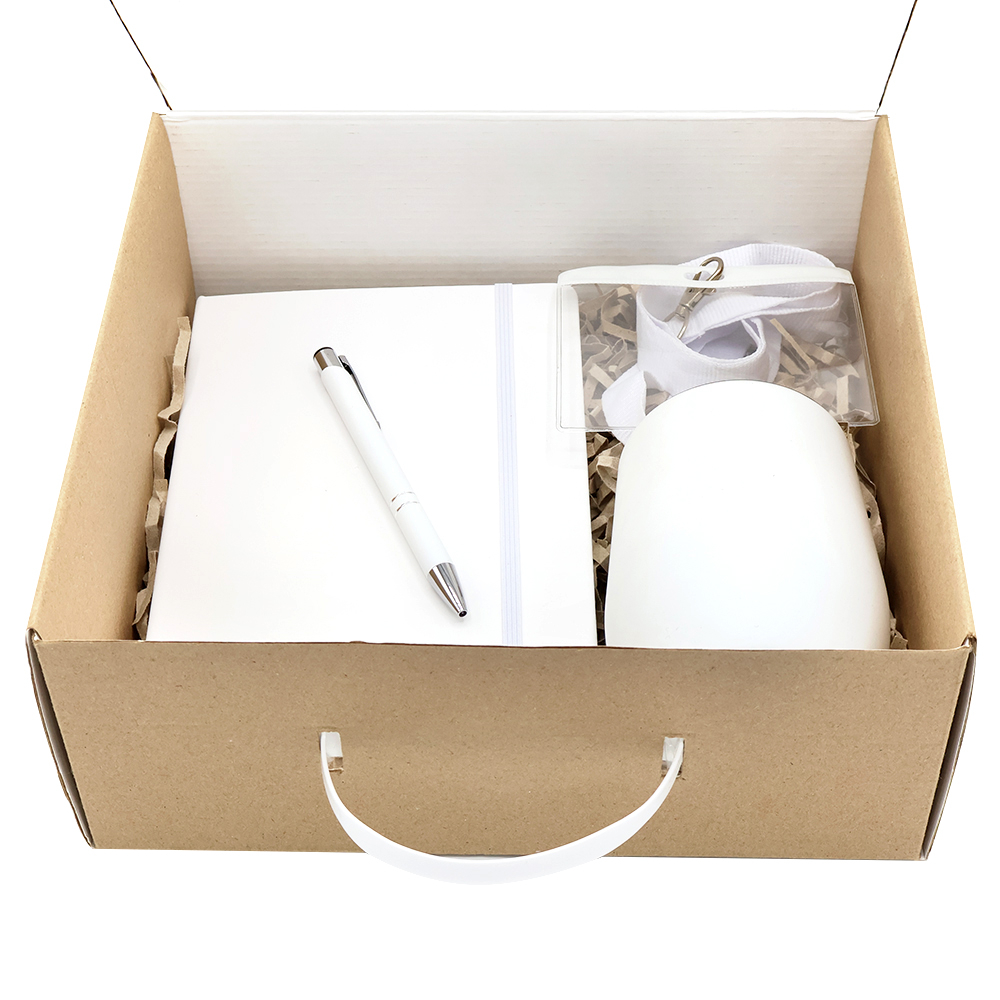 Набор Welcome pack STYLE под нанесение - цвет белый, материал картон ...